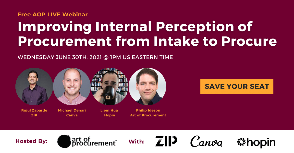 Webinar: Improving Internal Perception of Procurement from Intake to ...